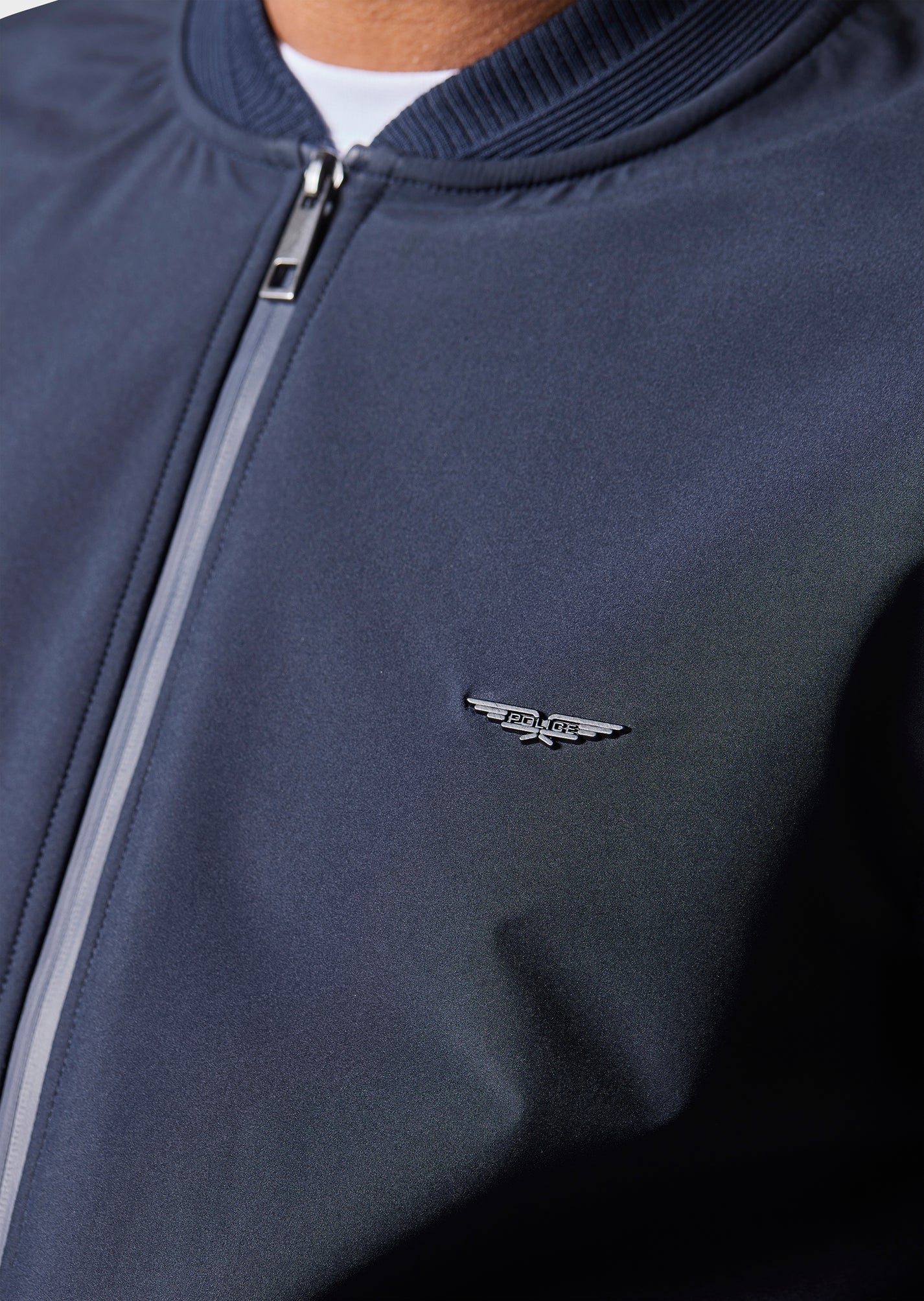 Police Combine NAVY Bomber Jacket – DesignerMenswear