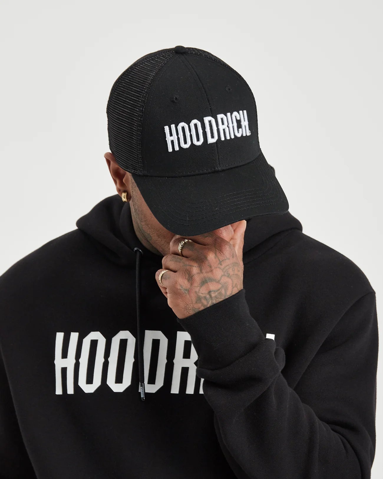 Hoodrich OG Core Trucker Cap Black/White – DesignerMenswear